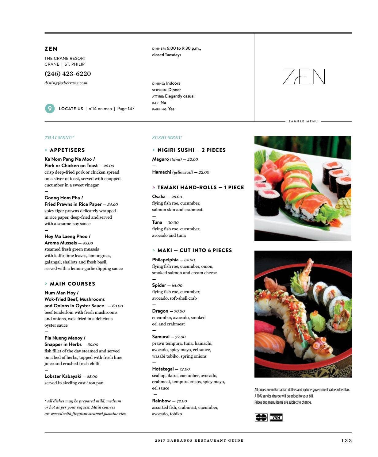 Menu International Barbados 2017 by Info Menu - Issuu