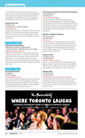 2017 Toronto Visitor Guide by Destination Toronto - Issuu