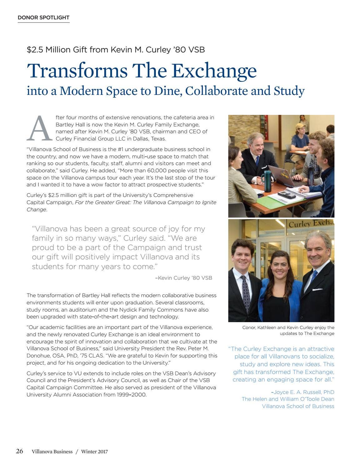 Winter 2017 Villanova Business Magazine by Villanova School of Business ...