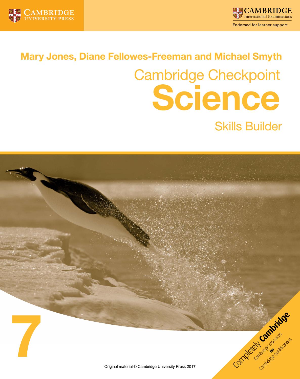 Preview Cambridge Checkpoint Science Skills Builder 7 by Cambridge ...