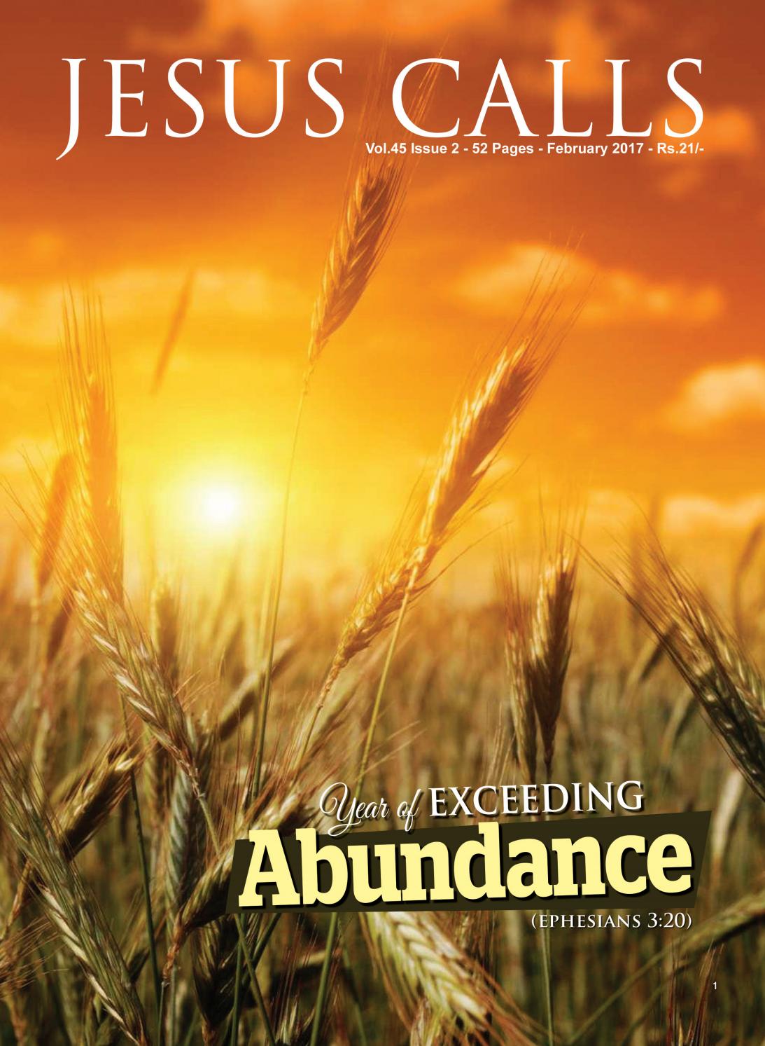 Jesus Calls (English) - February 2017 by Jesus Calls - Issuu