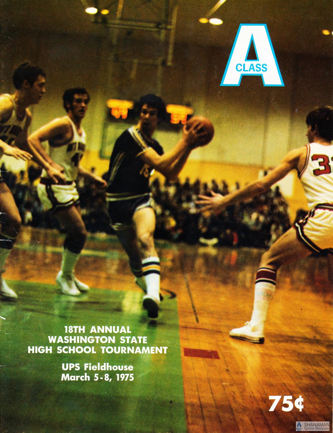 1975 WA State HIgh School Class A Boys Basketball Tournament by Tacoma ...