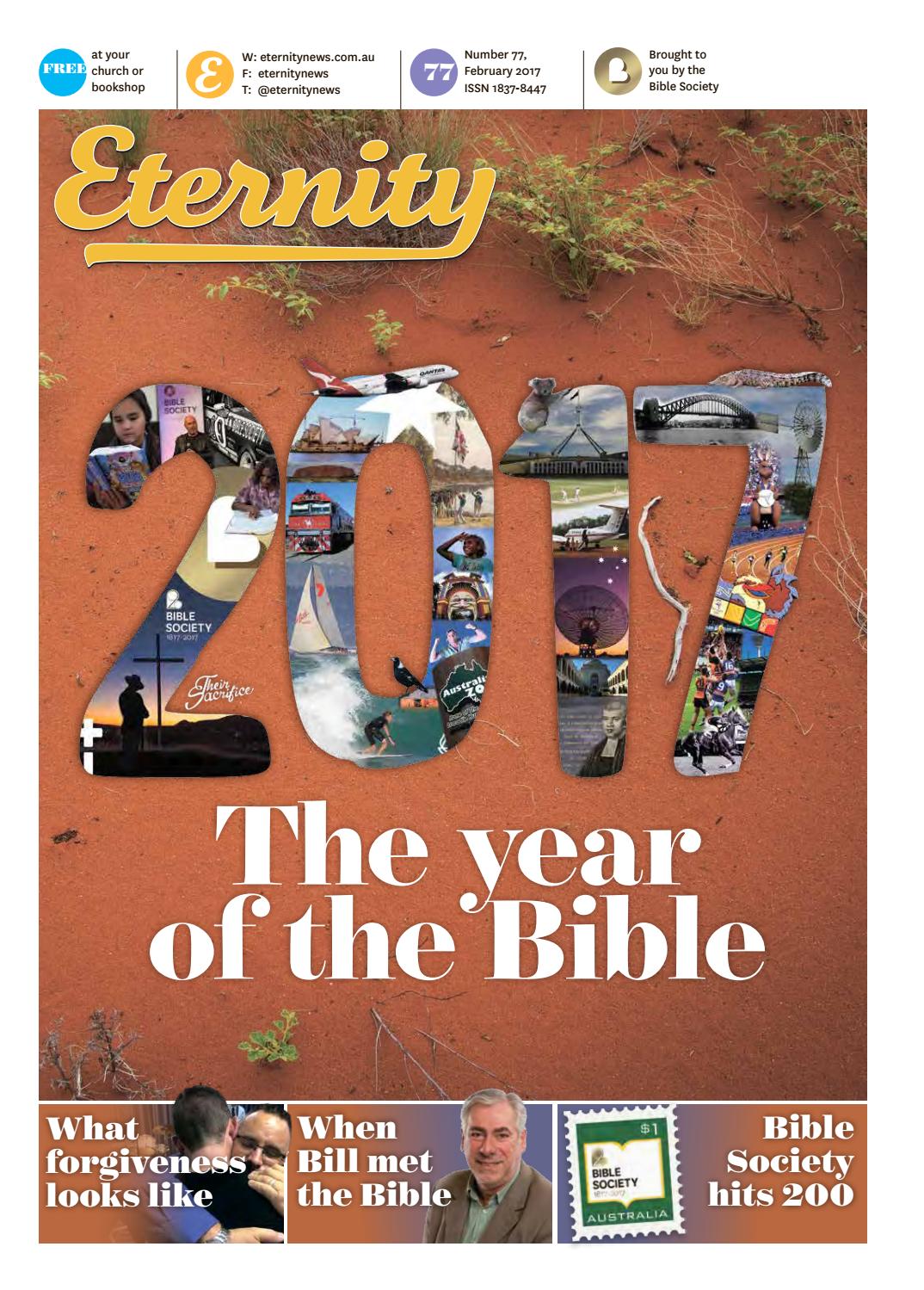 Eternity - February 2017 - Edition 77 by Bible Society Australia - Issuu