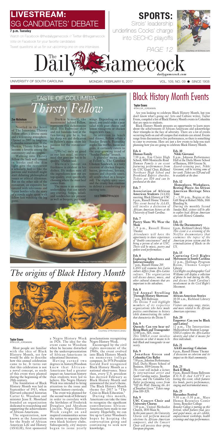 The Daily Gamecock 2/5/17 by Garnet Media Group - Issuu