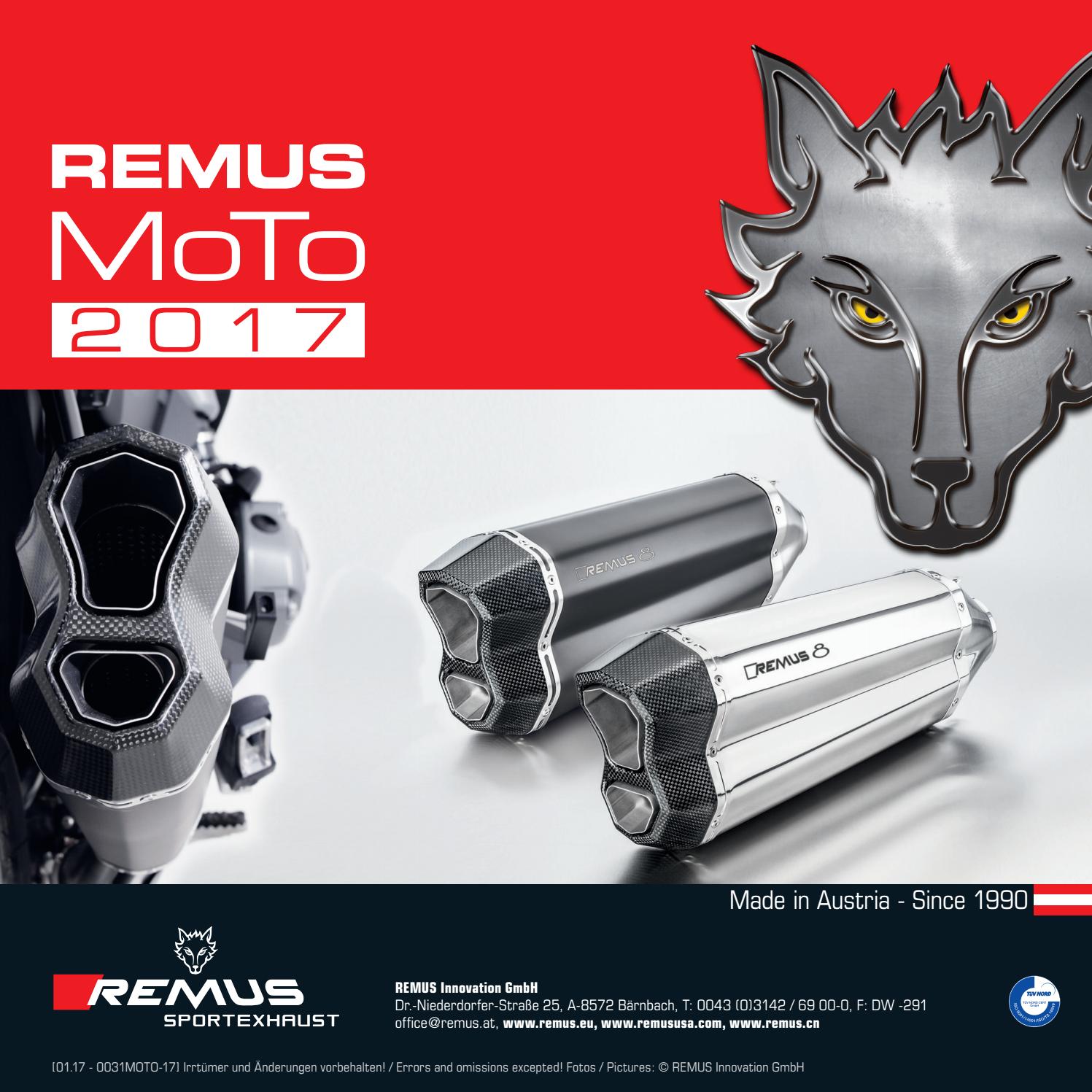 Remus moto broschüre 0031mc 17 web by Remus Performance Sport Exhausts ...