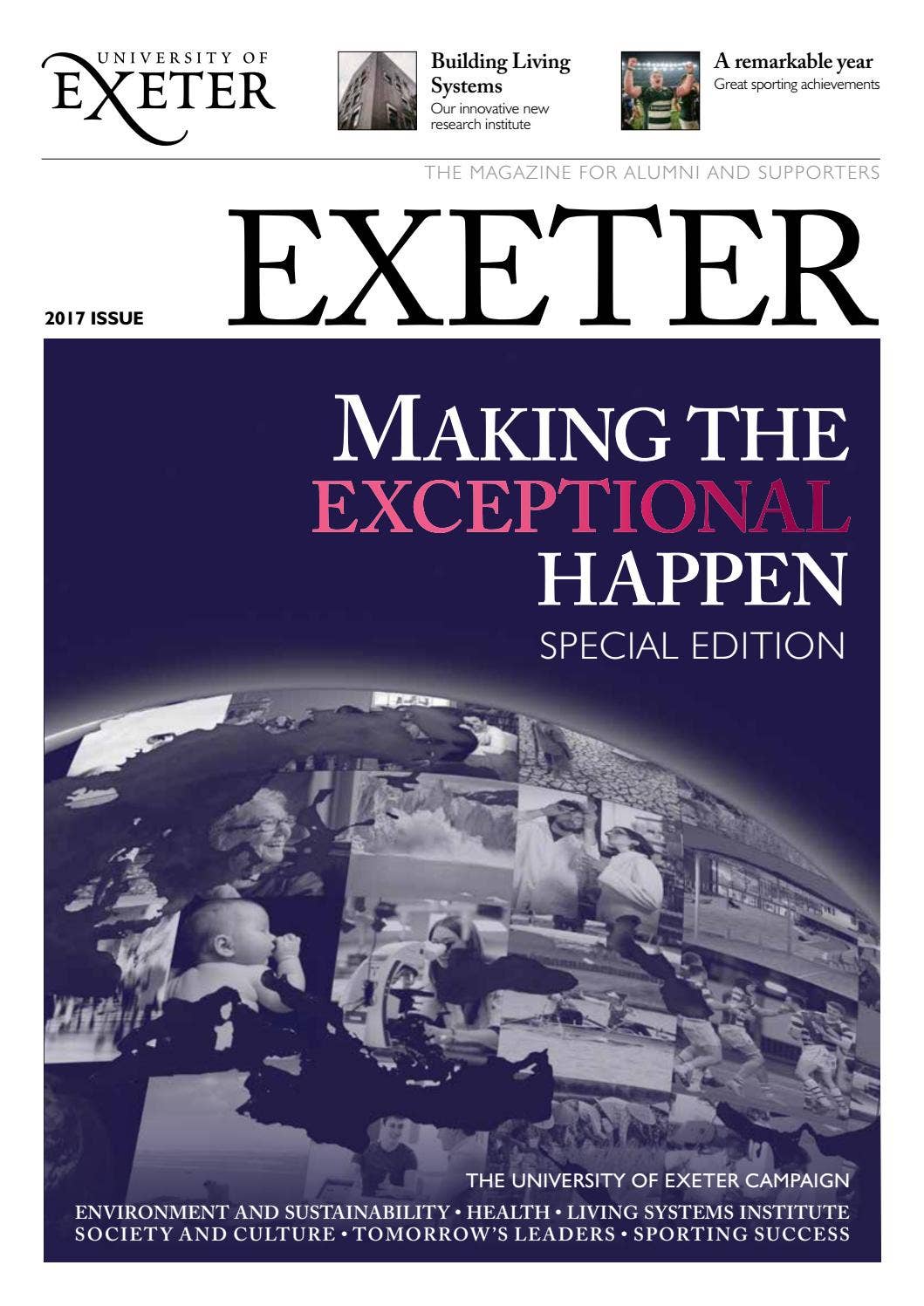 Exeter magazine 2016/17 by University of Exeter - Issuu