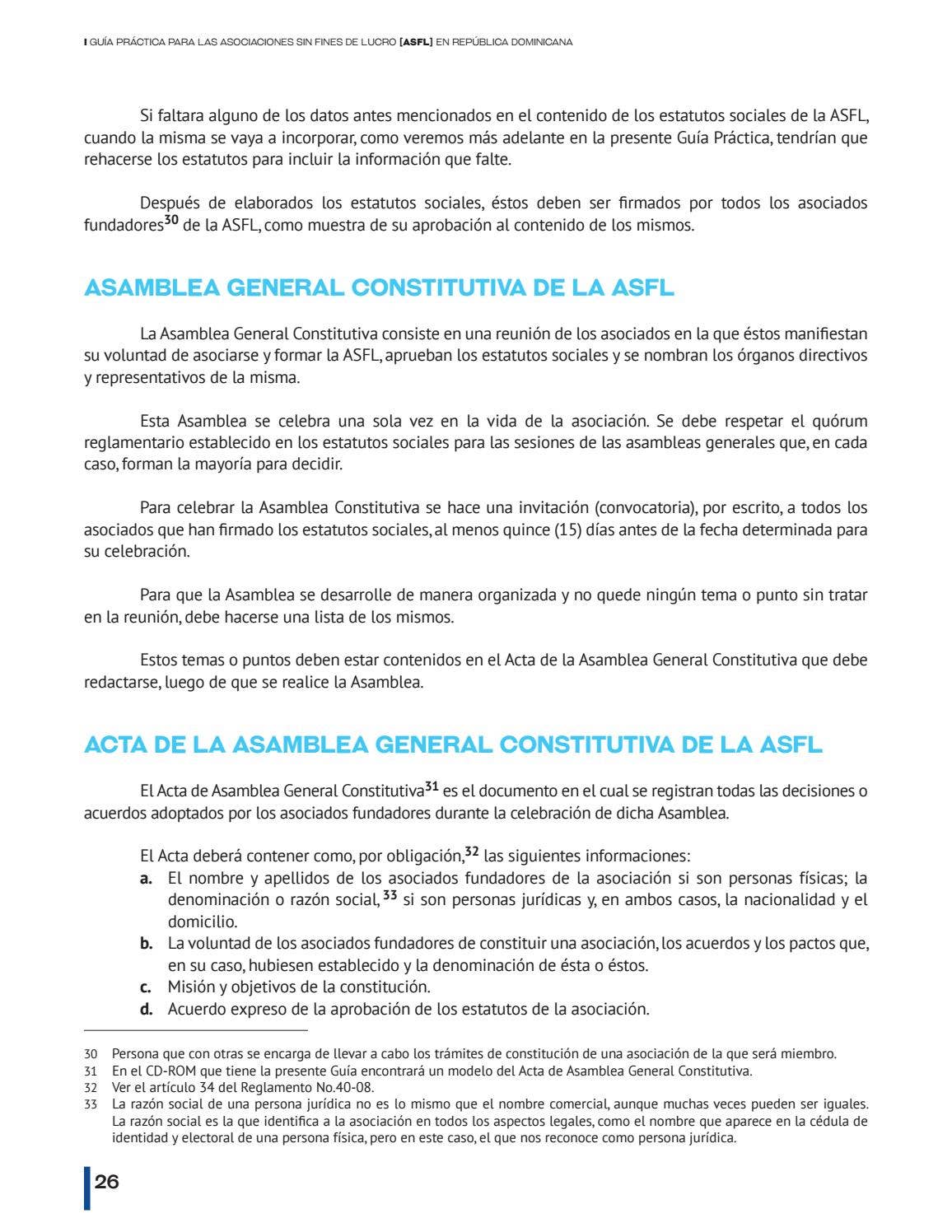 Guía práctica de Asociaciones Sin Fines de Lucro (ASFL) by Alianza ONG ...