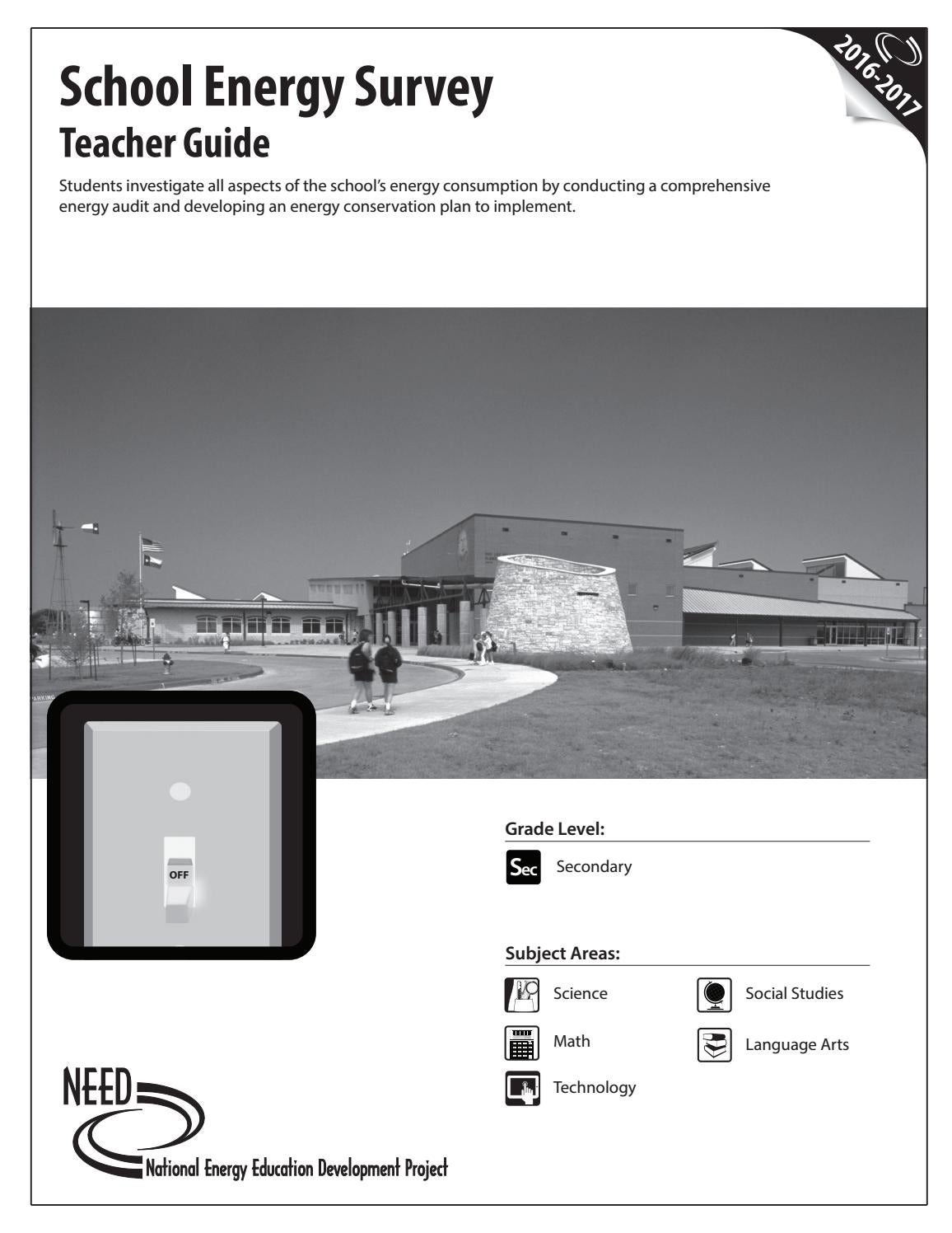 School Energy Survey Teacher by NEED Project - Issuu