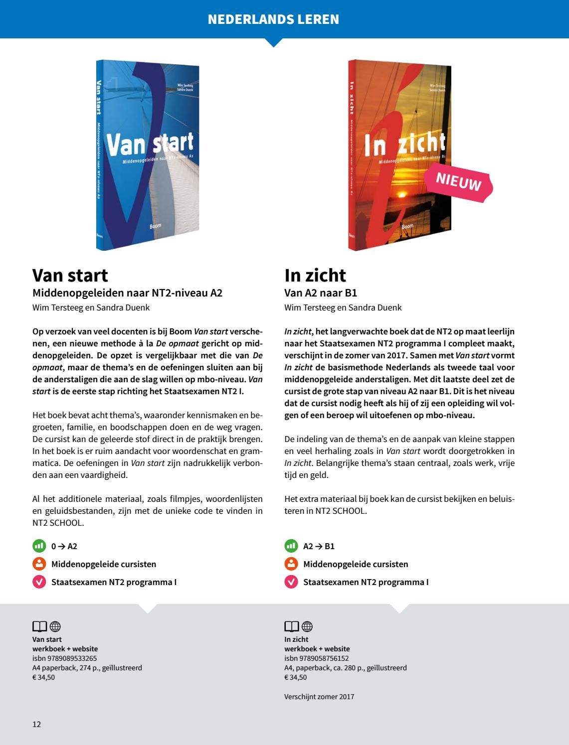 Boom NT2 catalogus 2017 digitaal by Boom uitgevers - Issuu