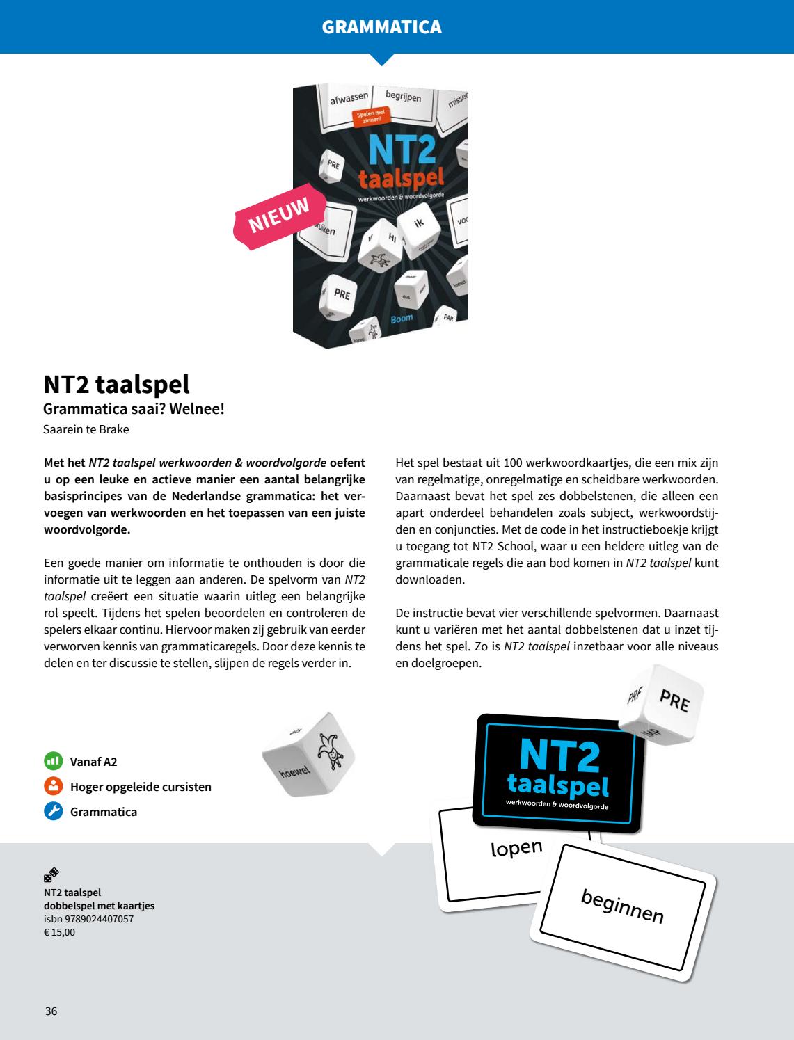 Boom NT2 catalogus 2017 digitaal by Boom uitgevers Amsterdam - Issuu