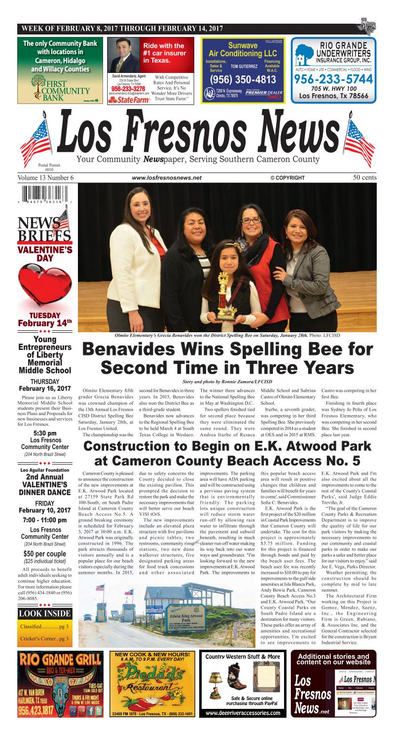 Los Fresnos News | February 8, 2017 by La Feria News - Issuu