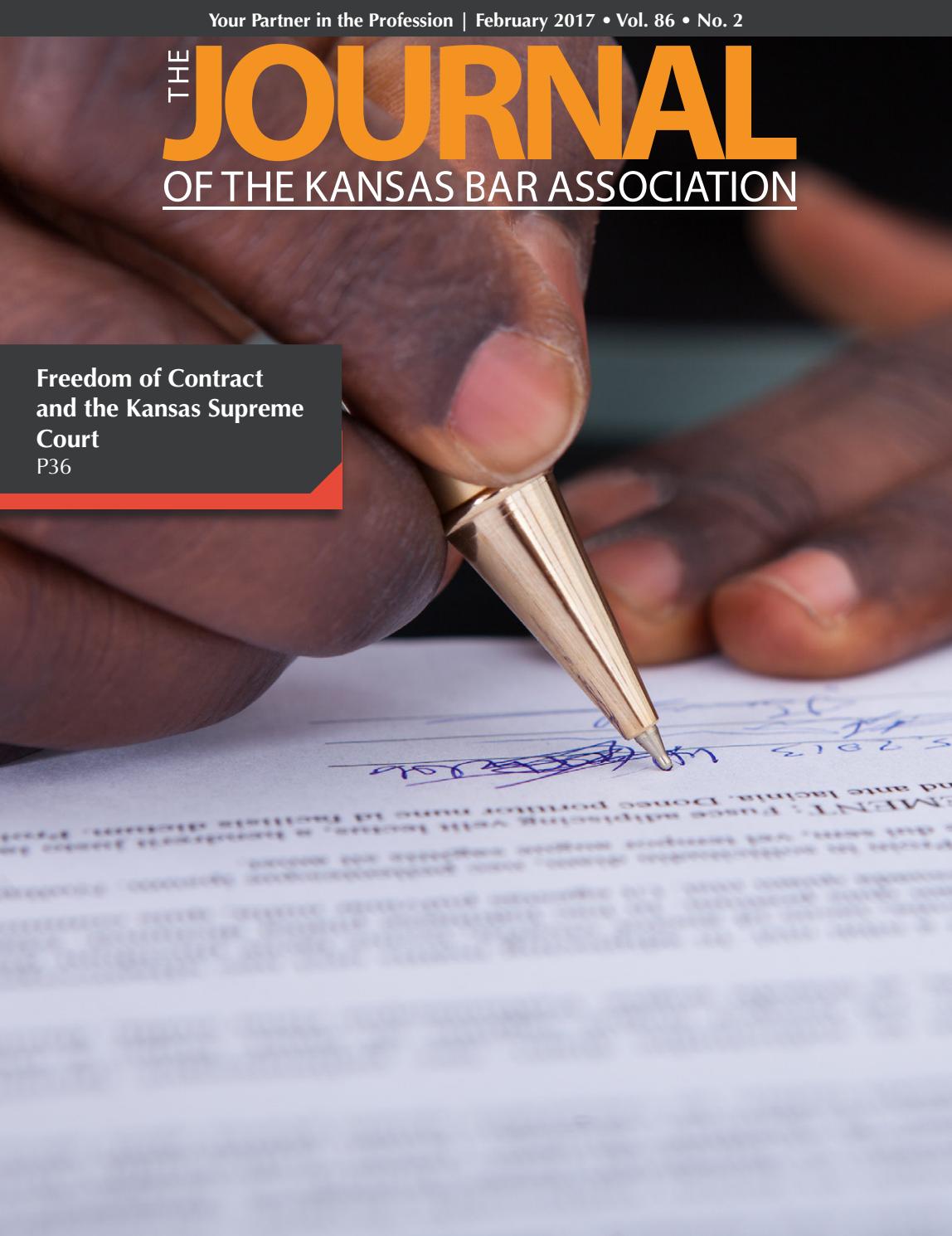 February 2017 Journal by Kansas Bar Association - Issuu