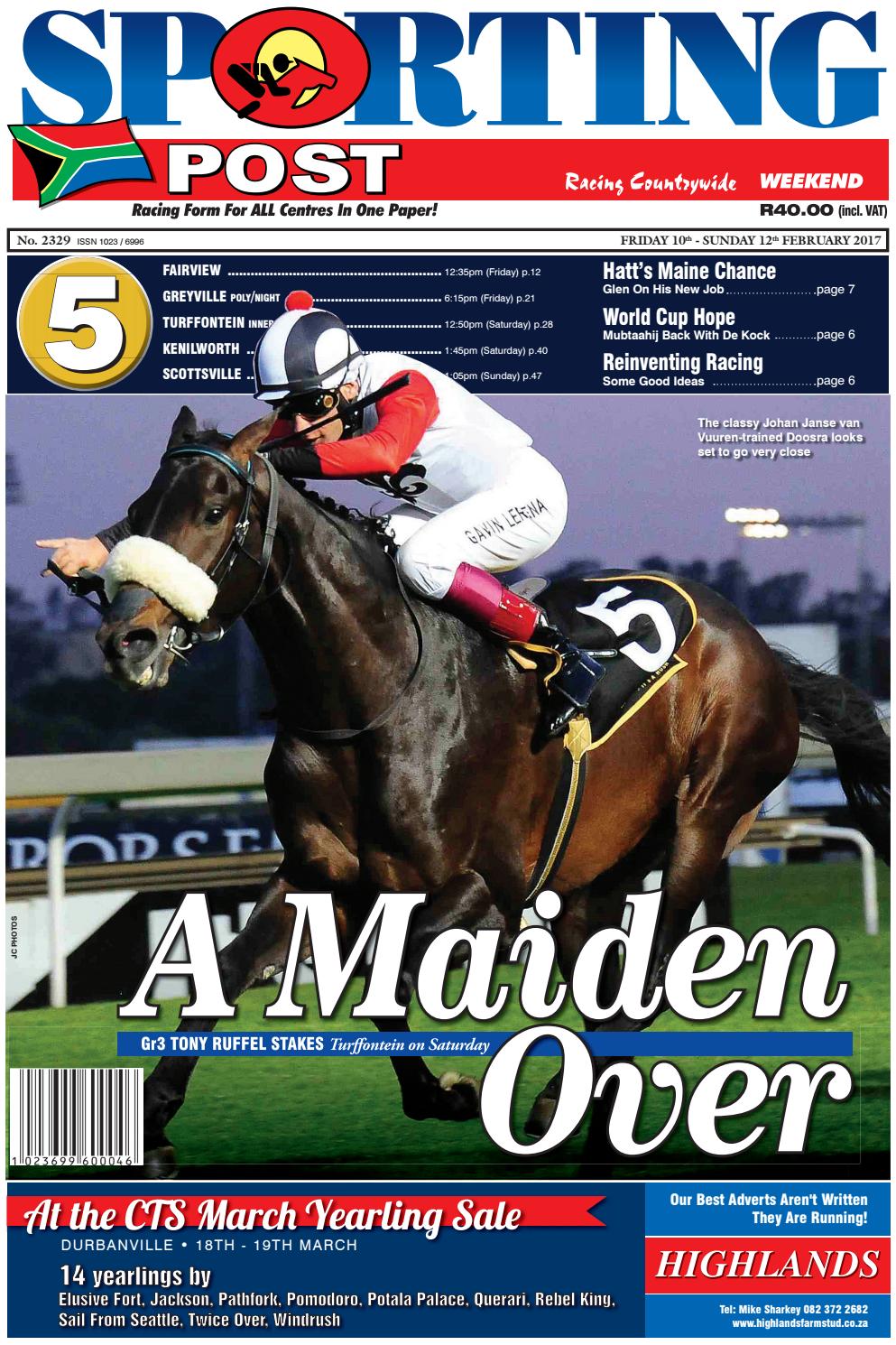 10-12 Feb #2329 Sporting Post by Sporting Post - Issuu