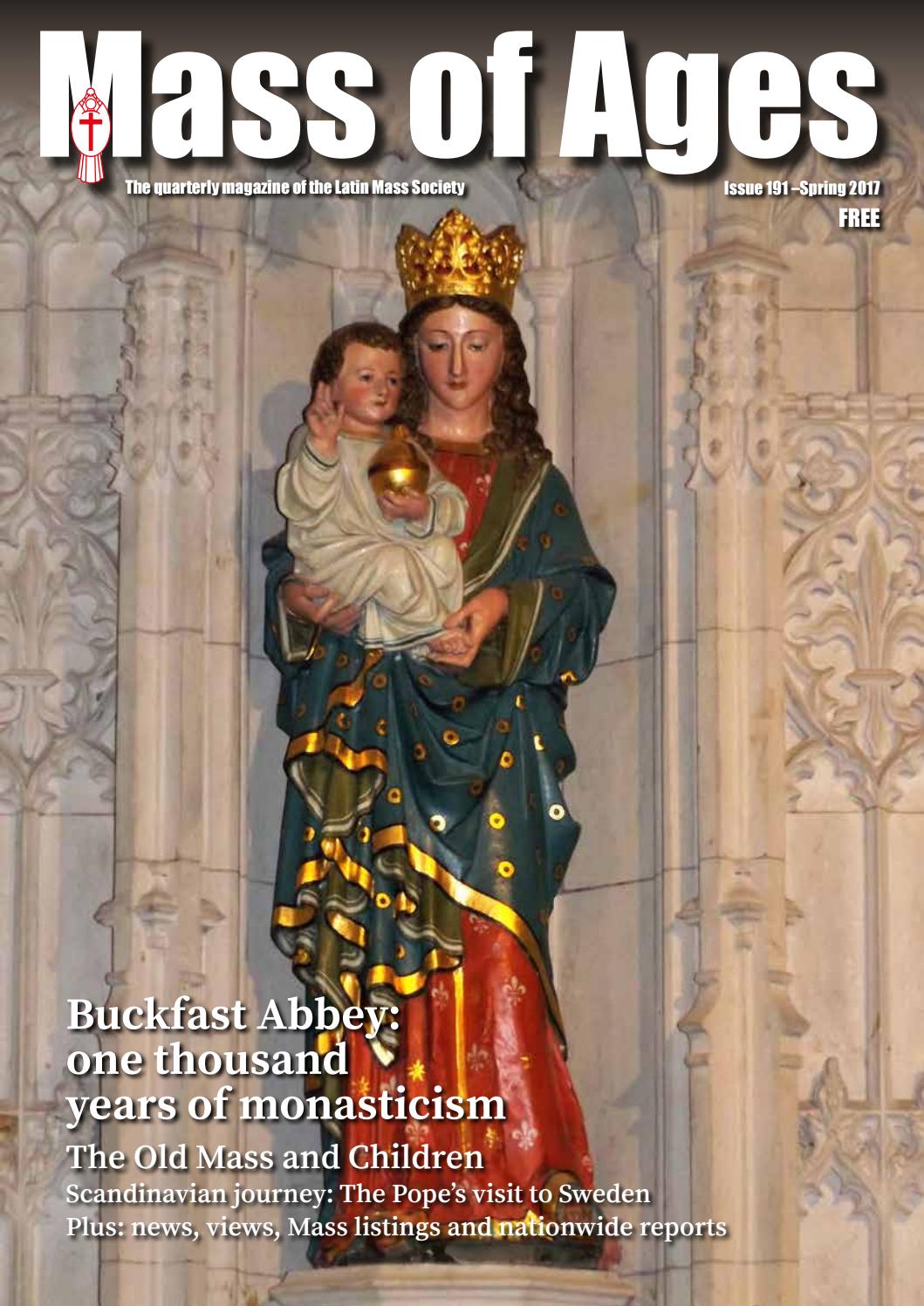 Mass of Ages Spring 2017 by Latin Mass Society - Issuu