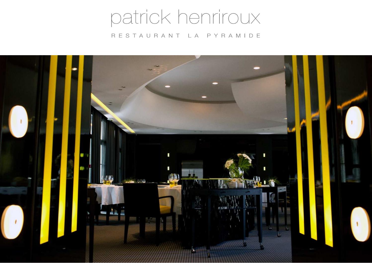 Restaurant La Pyramide - Dossier de presse by API & YOU - Issuu