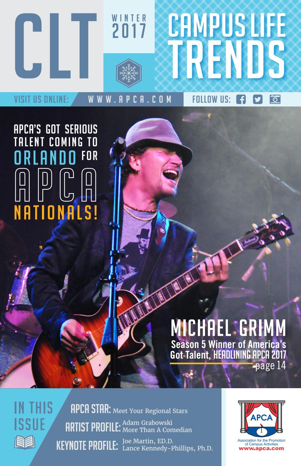 APCA 2017 Campus Life Trends Winter Edition by The Association for the ...