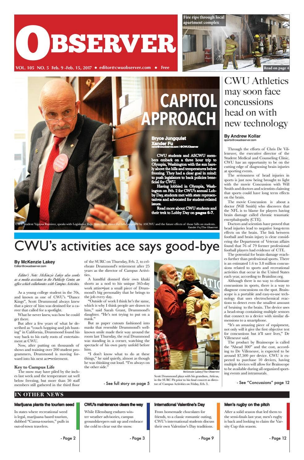 CWU Observer Winter 2017, Issue 5 by CWU Observer - Issuu