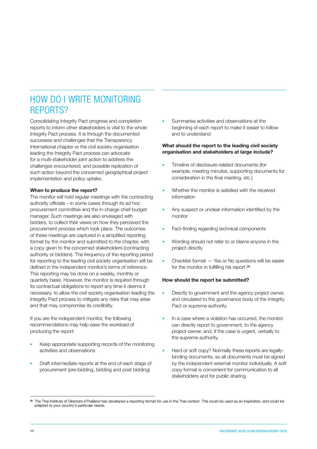 Integrity Pacts: A How-to Guide from Practitioners by Transparency ...