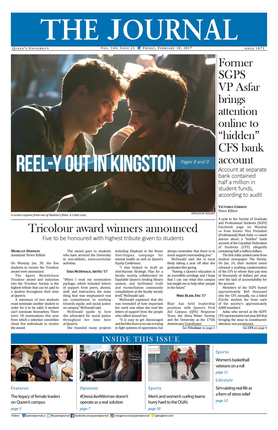 The Queen's Journal, Volume 144, Issue 21 by The Queen's Journal - Issuu