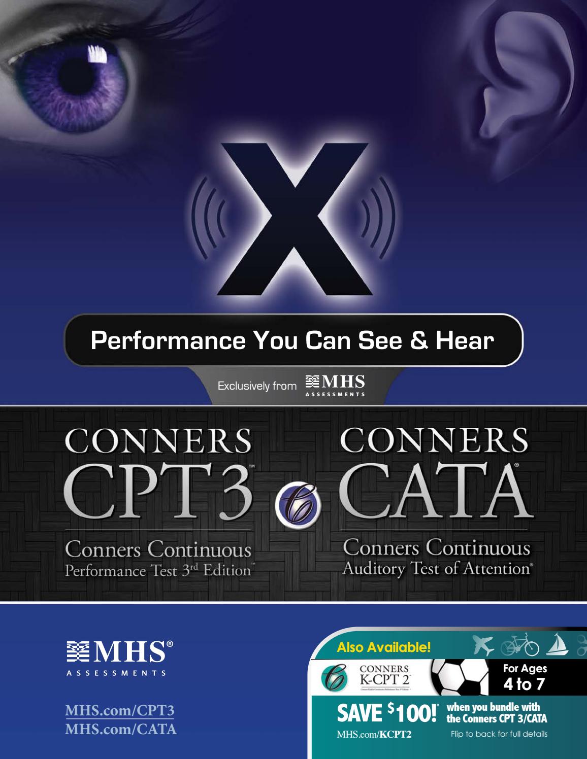 CPT 3 & CATA 2017 Canada by MHS Assessments - Issuu