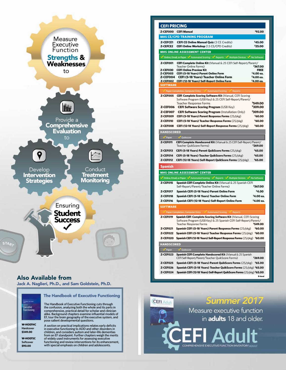 CEFI 2017 US by MHS Assessments - Issuu