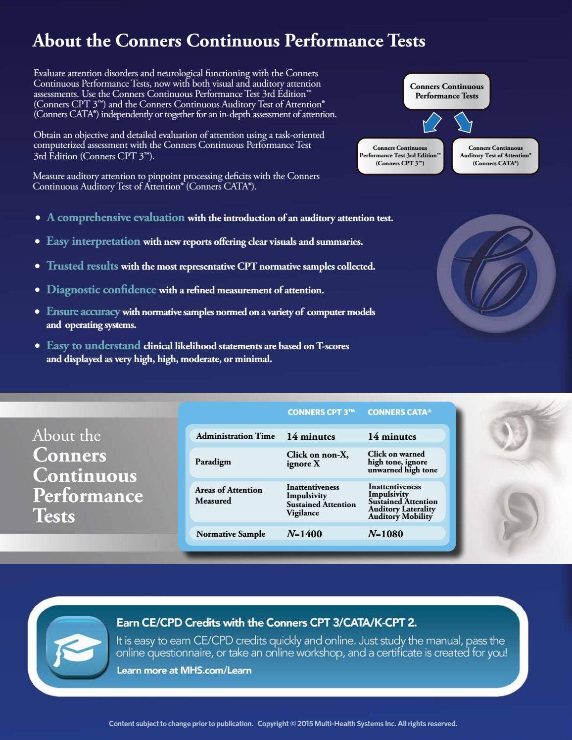 Conners CPT 3 & CATA 2017 US by MHS Assessments - Issuu