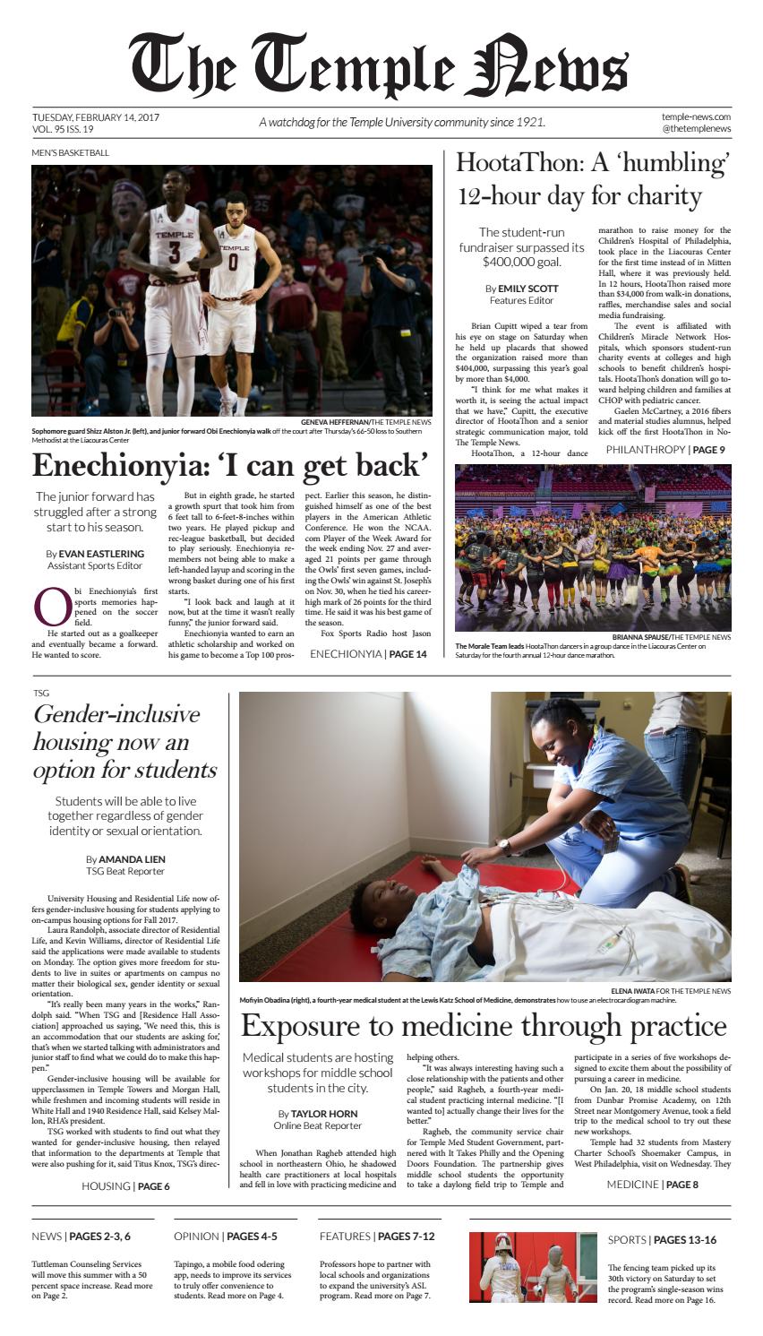 Issue 19 by The Temple News - Issuu