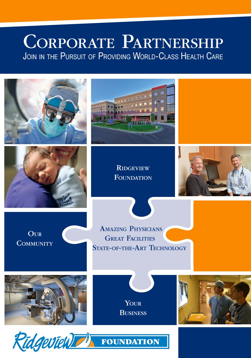 Corporate Partnership Brochure by RidgeviewFoundation - Issuu