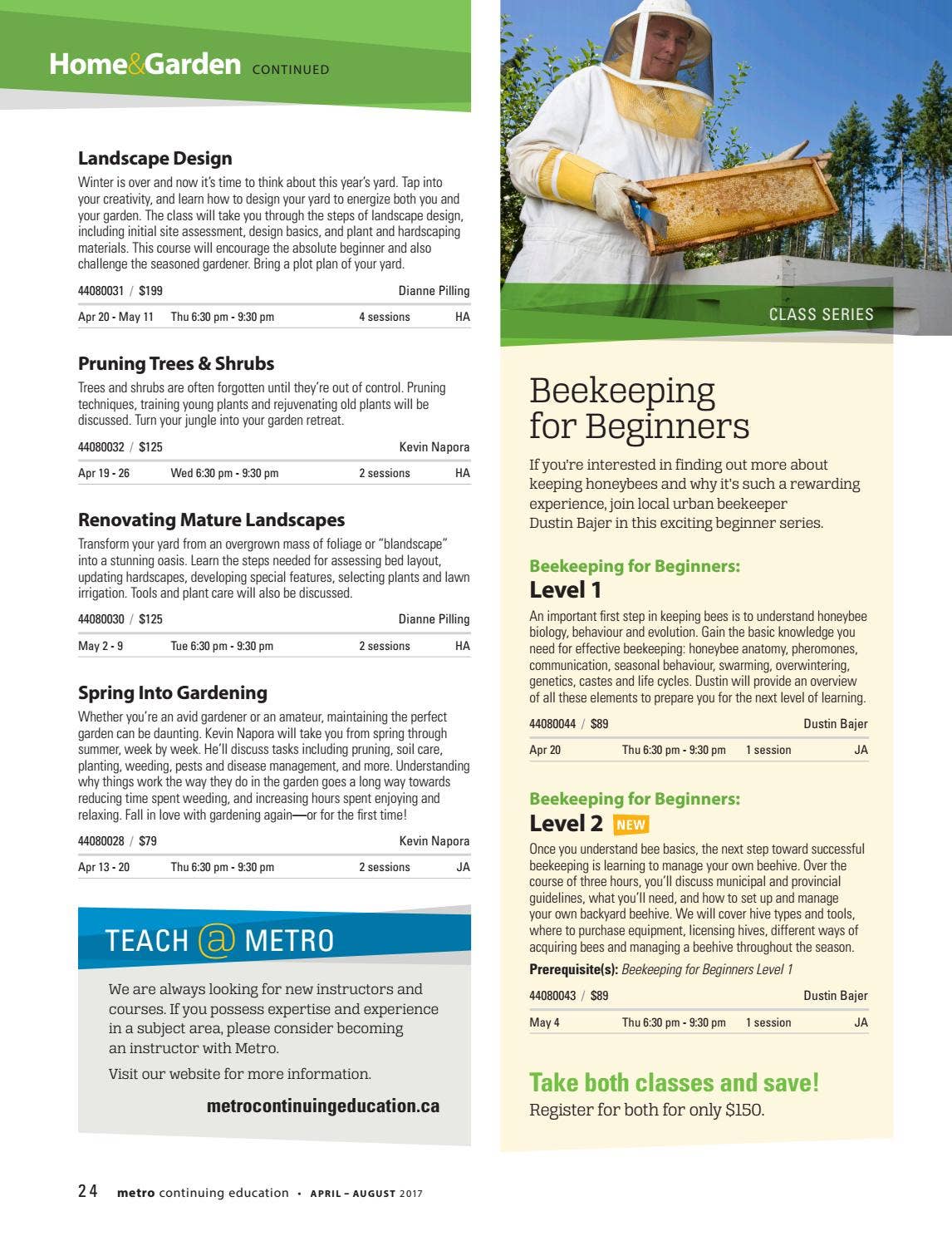 Metro Adult Continuing Education Spring / Summer 2017 Calendar by Metro ...