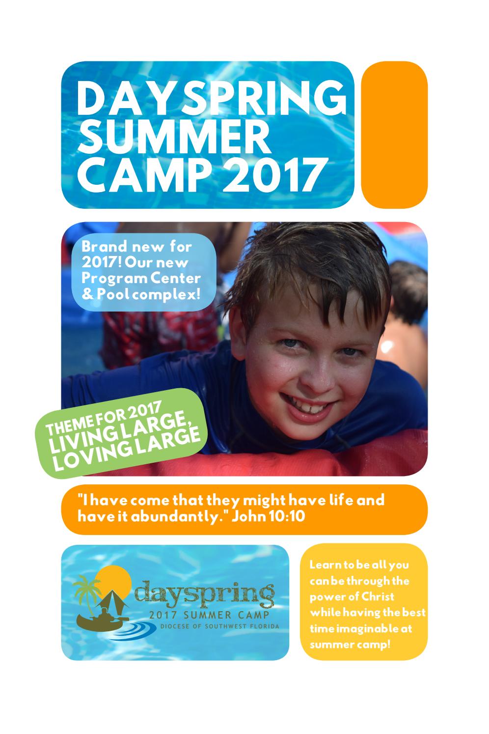2017 DaySpring Summer Camp Booklet by EpiscopalFlorida - Issuu