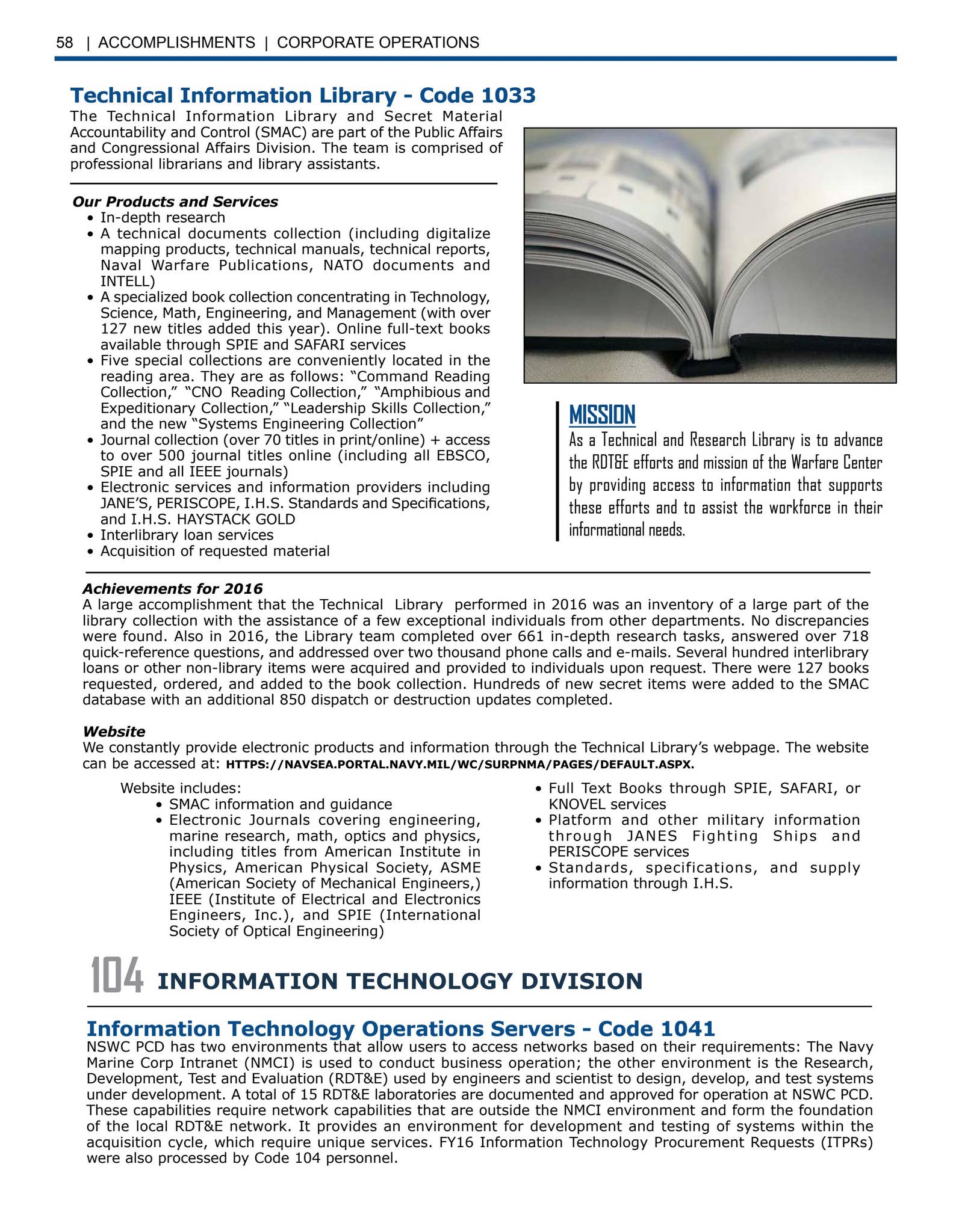 NSWC PCD 2016 Annual Report by NSWC Panama City Division - Issuu