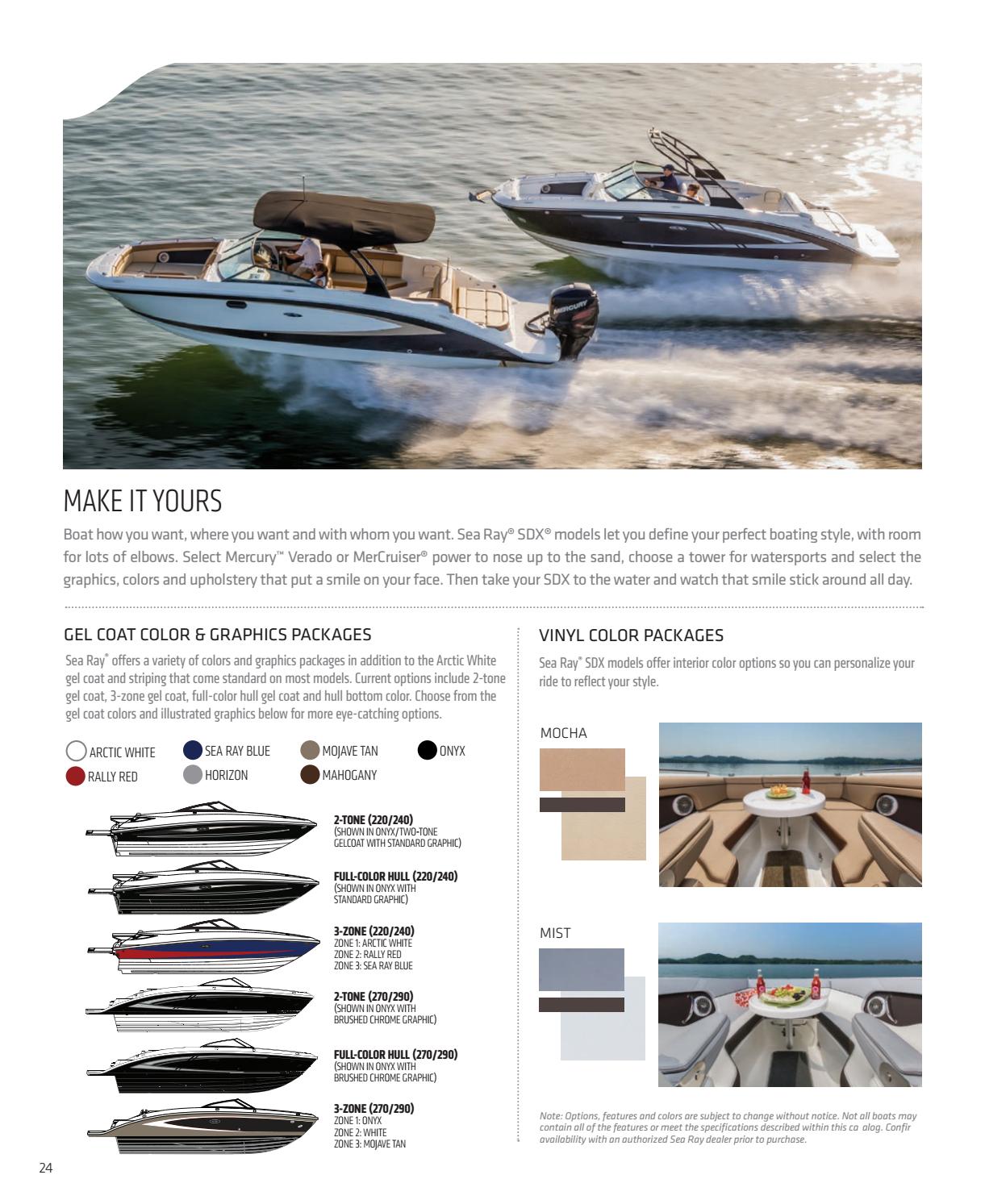 2017 Sea Ray Sport Boats Brochure by Dino Marketing Group - Issuu