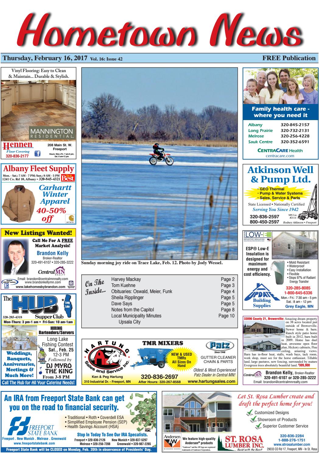 Hometown News February 16, 2017 by Hometown News - Issuu
