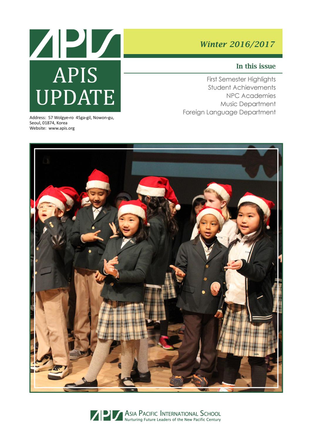 APIS Update 2016 2017 Winter (online) by Asia Pacific International ...