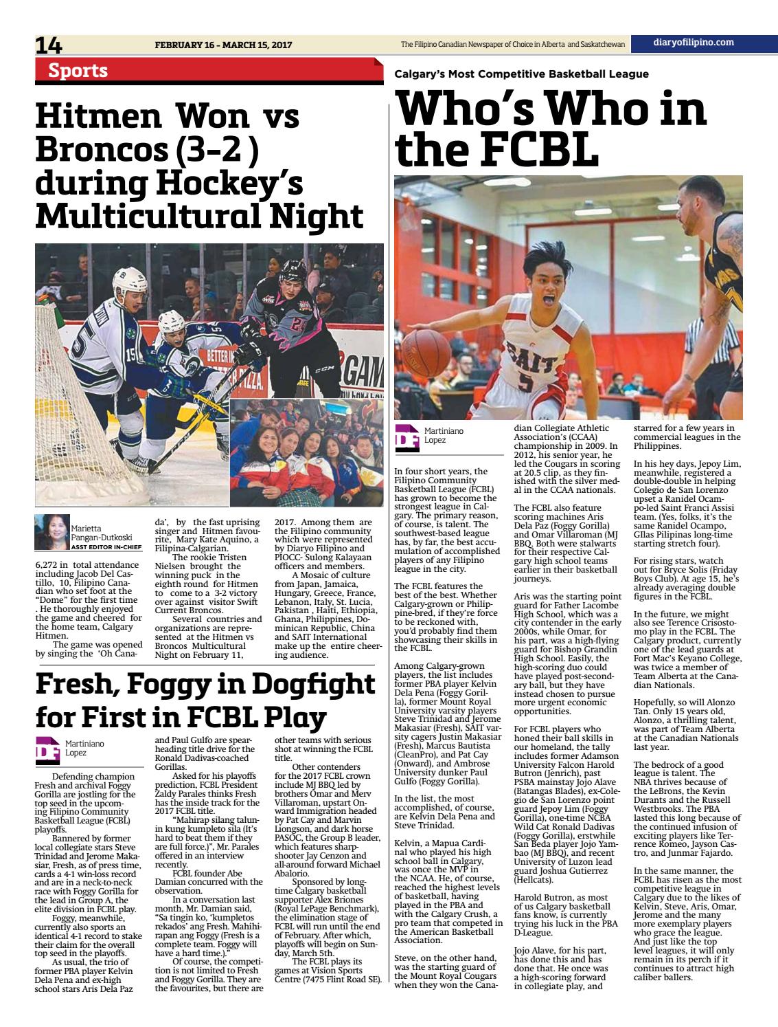 Diaryo Filipino February 2017 web edition by Diaryo Alberta - Issuu