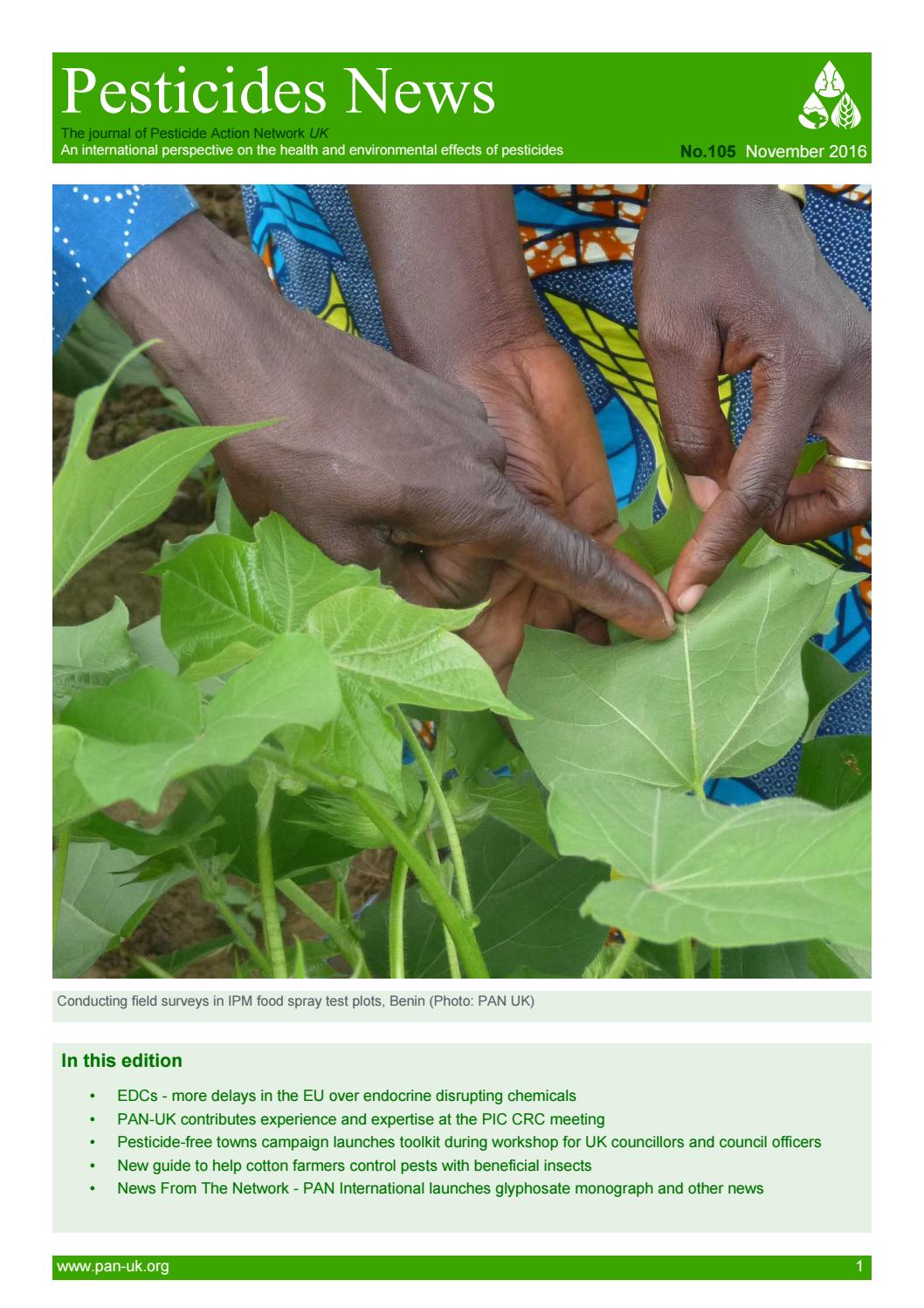 Pesticide News - Issue 105 by PAN UK - Issuu