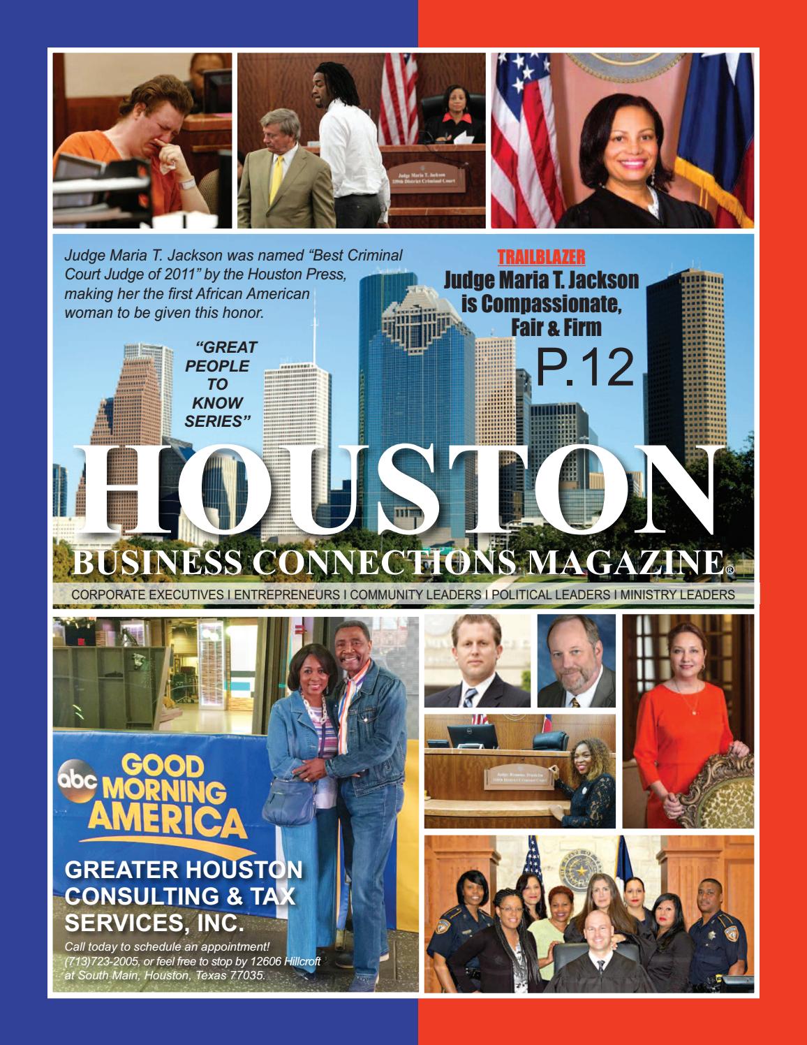 01 Edition of Houston Business Connections Magazine by Aubrey R. Taylor ...