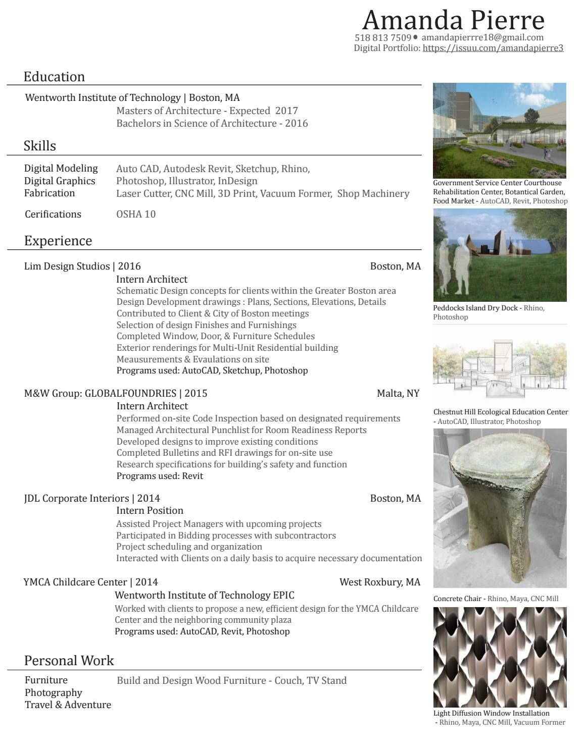 Amanda Pierre Resume 2017 by Amanda Pierre - Issuu