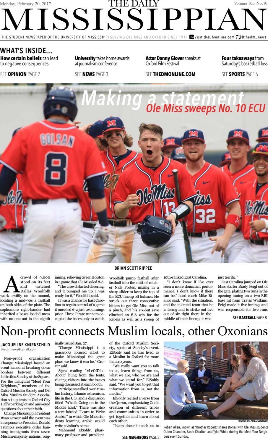 The Daily Mississippian - February 20, 2017 by The Daily Mississippian ...