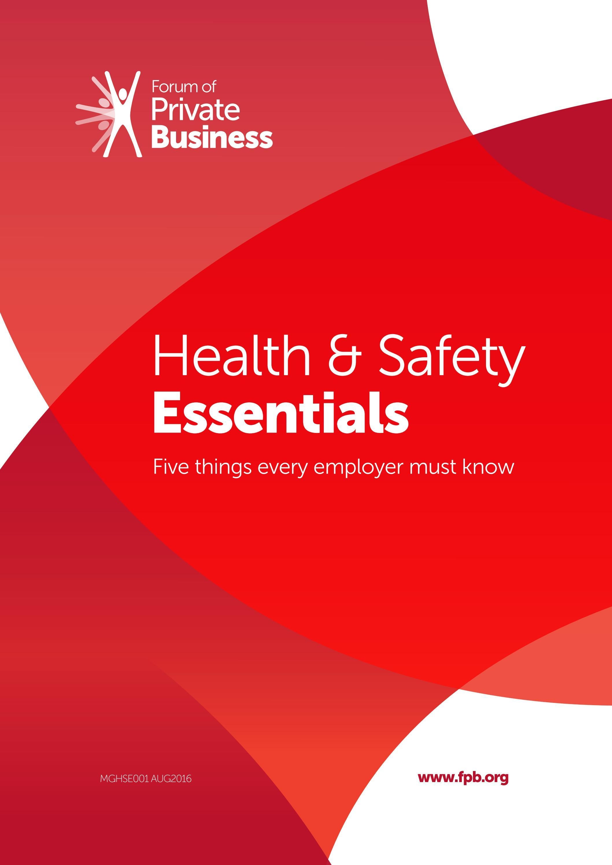 Forum of Private Business: Health & Safety Essentials by Forum of ...