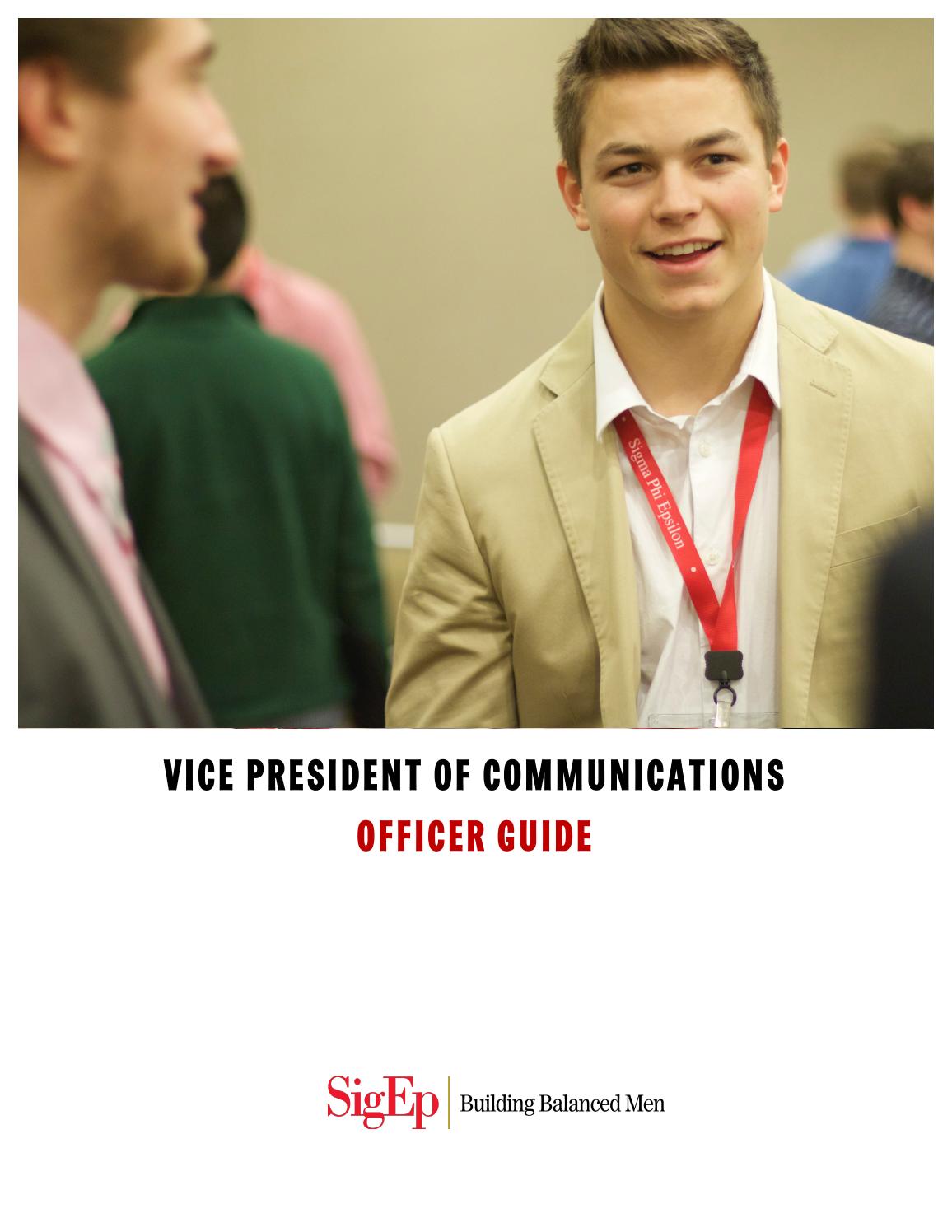 Vice President of Communications Officer Guide by Sigma Phi Epsilon - Issuu
