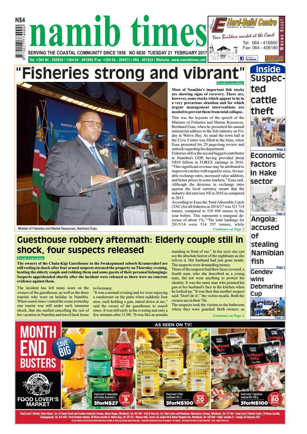 21 february namib times e edition by Namib Times Virtual - Issuu