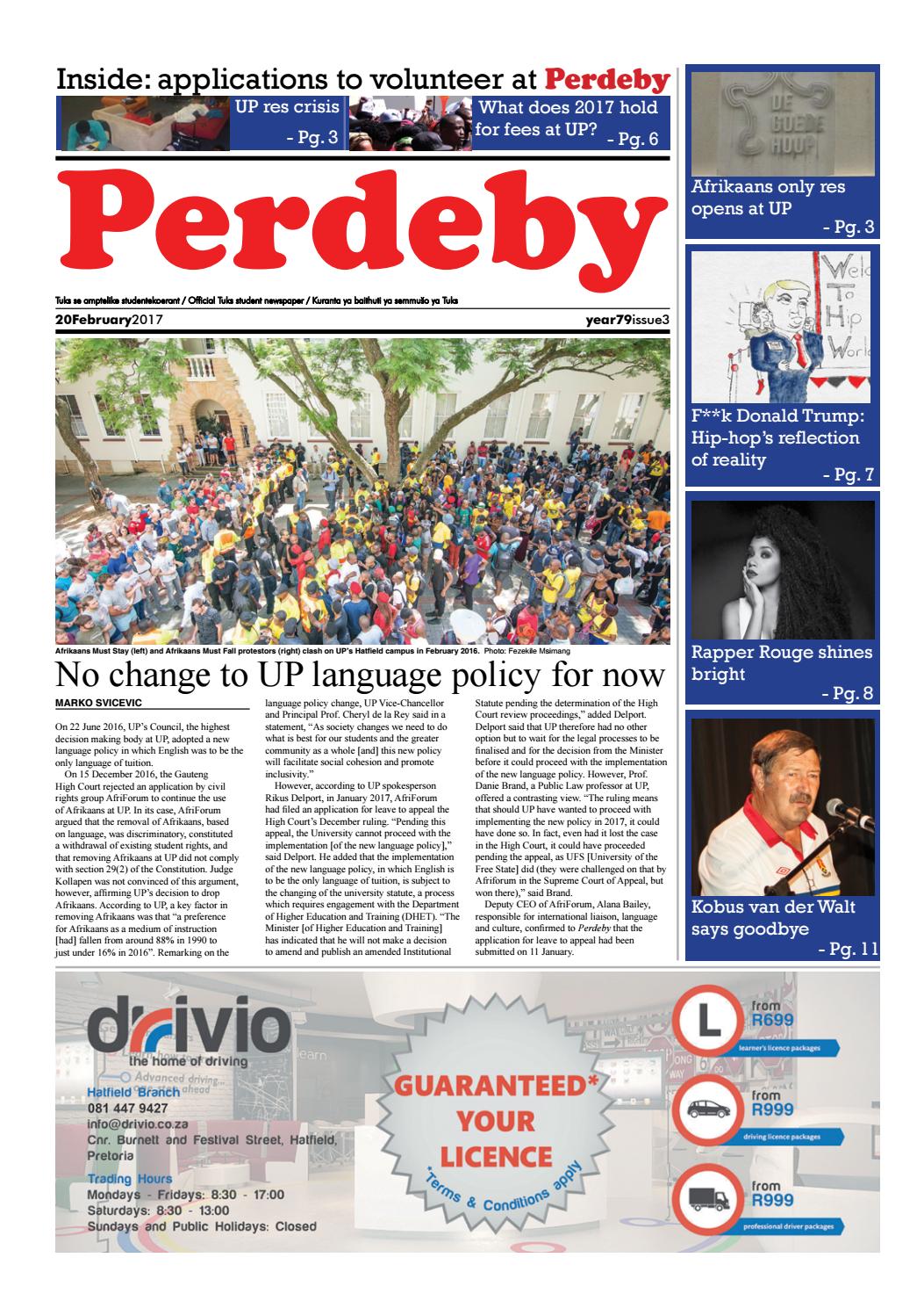 20 February 2017 Issue 3 Year 79 by PDBY - Official student newspaper ...