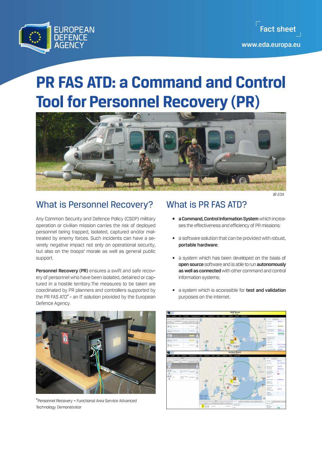 Factsheet: PR FAS ATD - a Command and Control Tool for Personnel ...