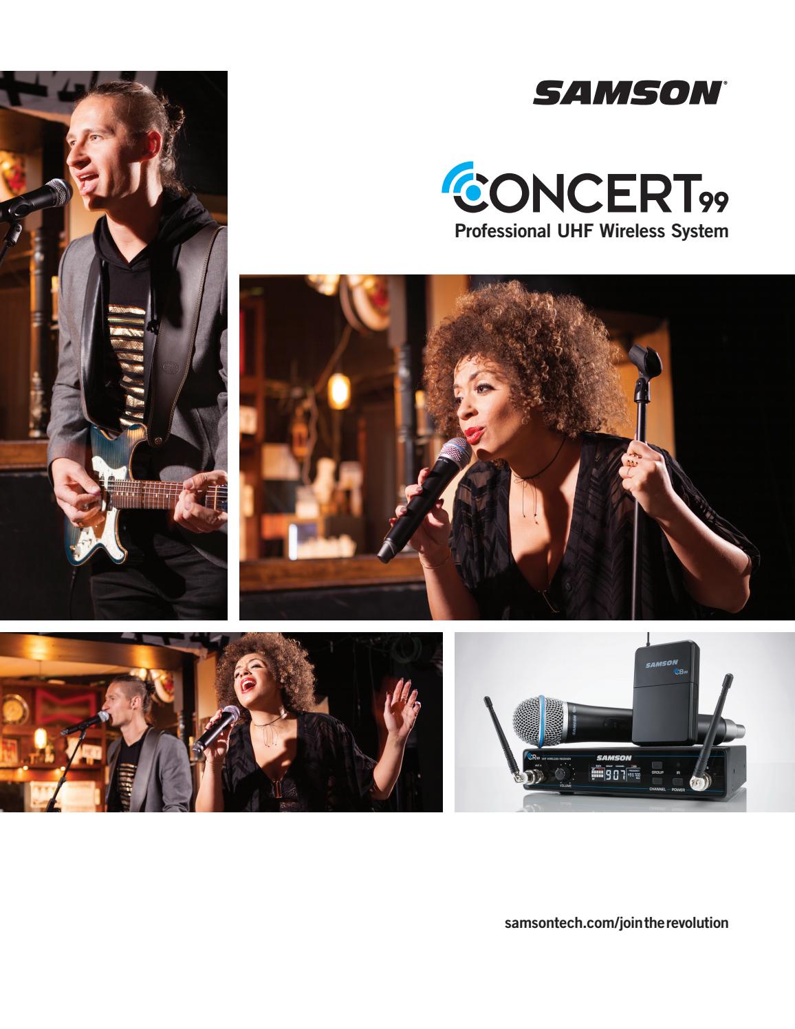 Samson Concert 99 Wireless Systems by Samson Technologies - Issuu