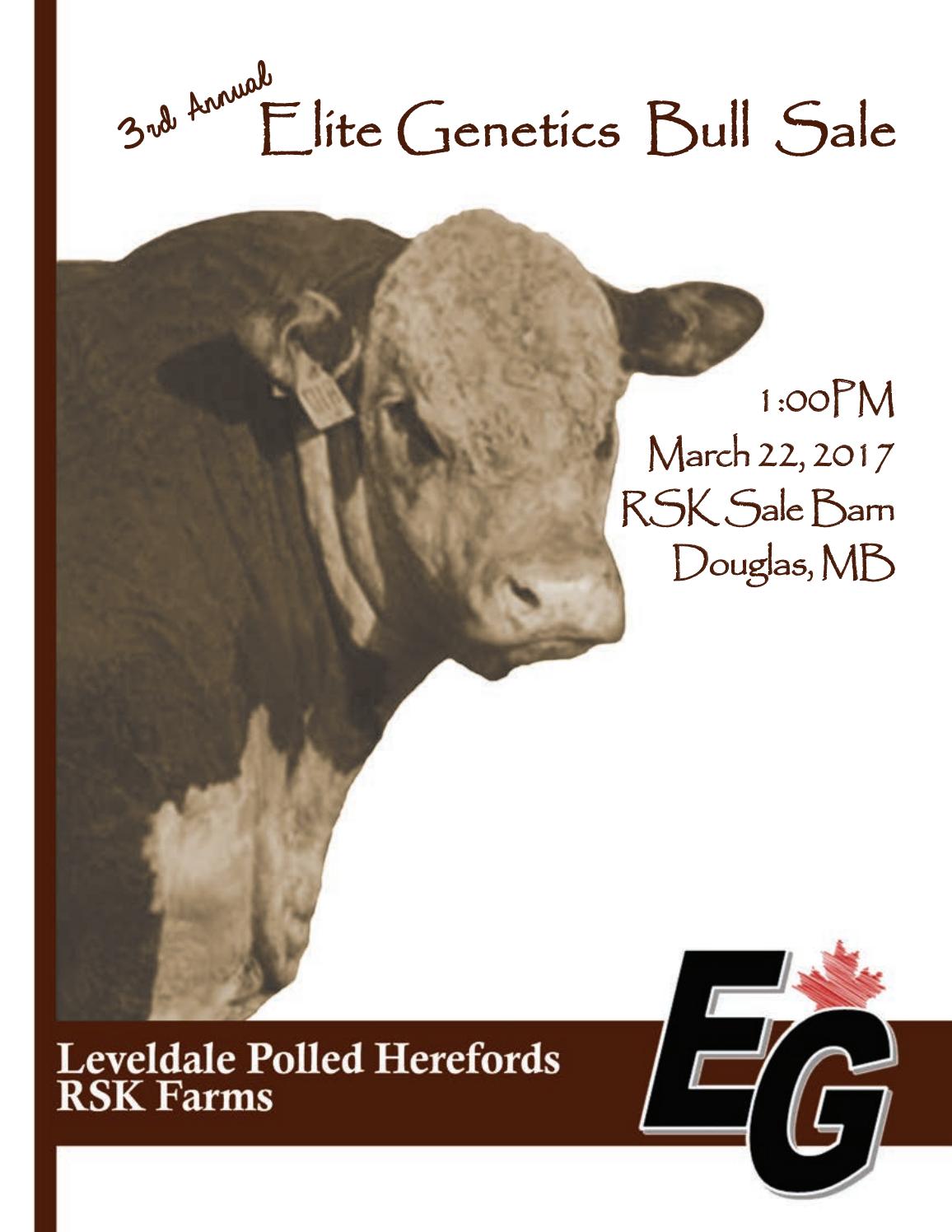 3rd Annual Elite Genetics Bull Sale by Today's Publishing Inc. - Issuu