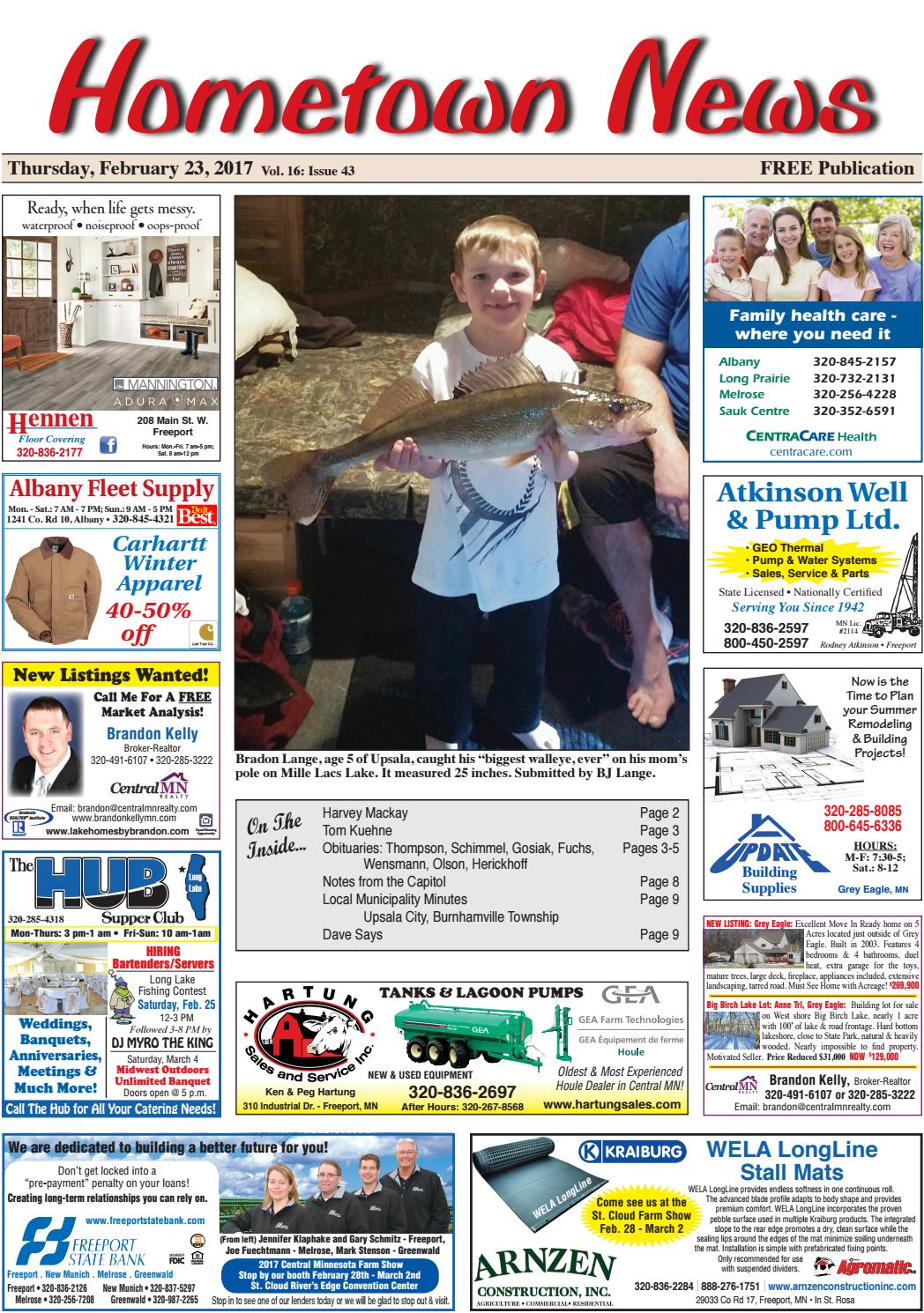 Hometown News February 23, 2017 by Hometown News - Issuu