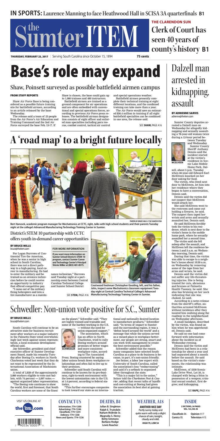 February 23, 2017 by The Sumter Item - Issuu