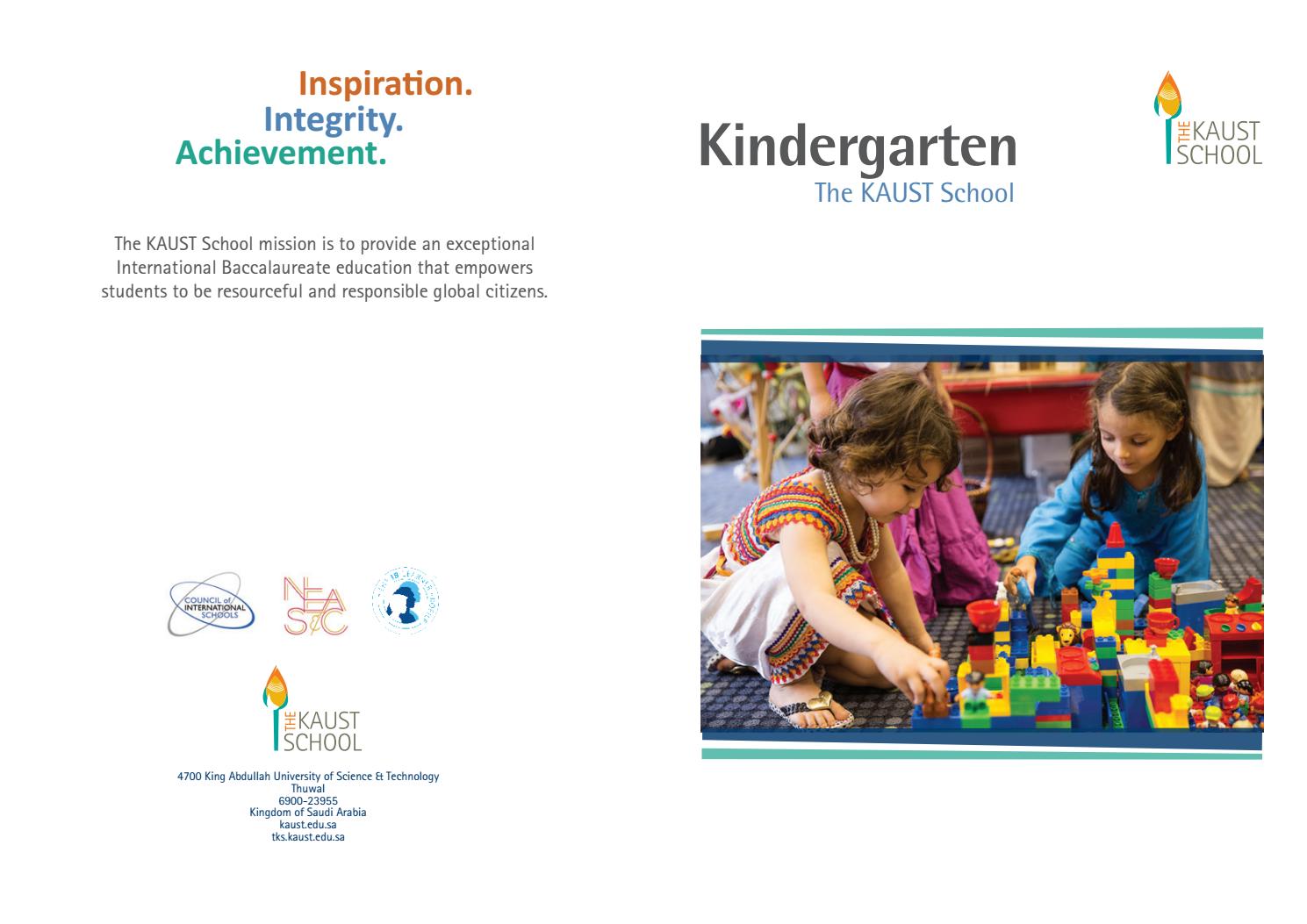 TKS Kindergarten Guiding Statements by The KAUST School - Issuu
