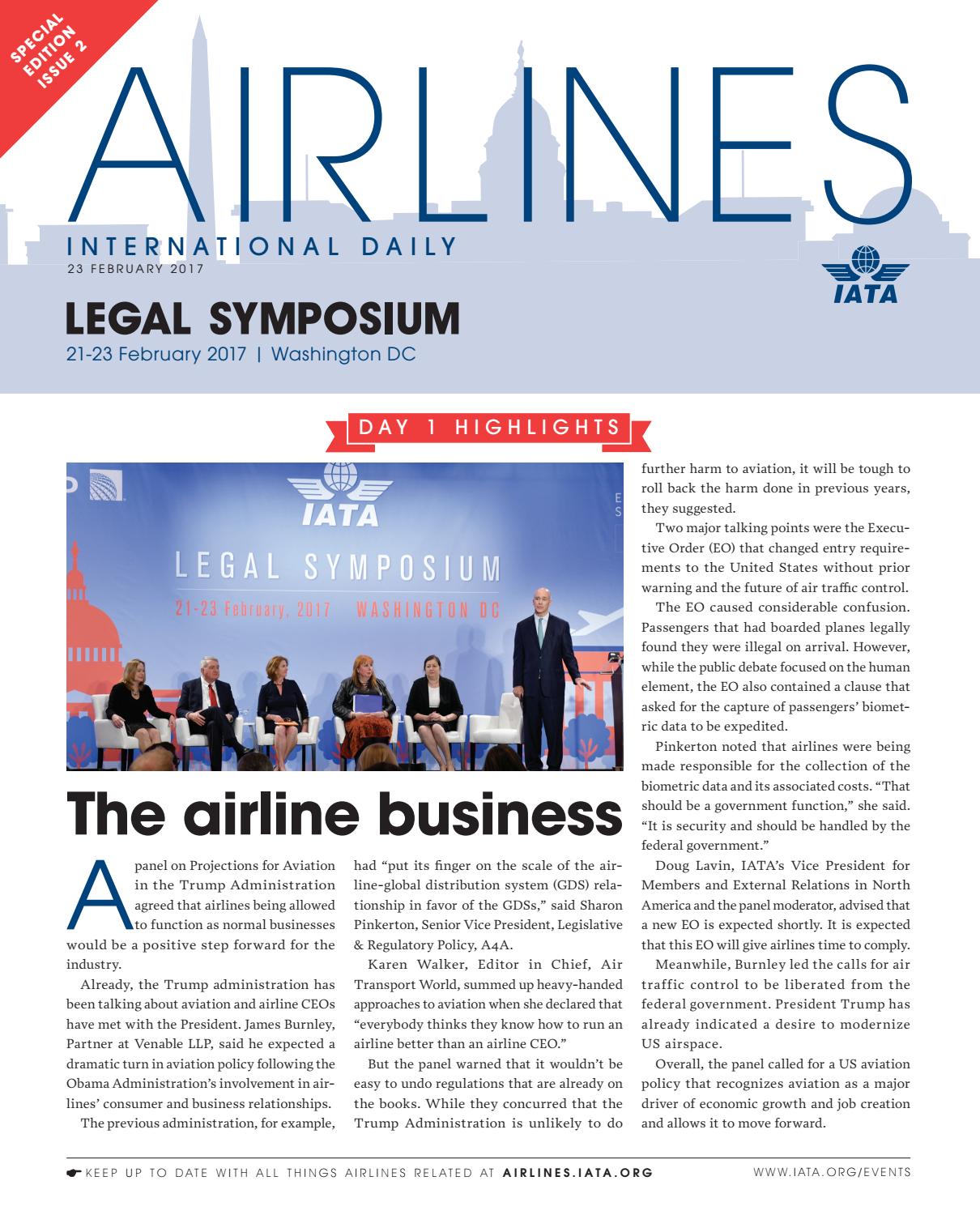 IATA Legal Symposium 23 Feb 2017 by Redactive Media Group - Issuu